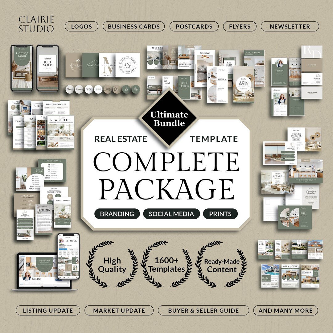Real Estate Complete Package, Realtor Branding, Real Estate Agent ...