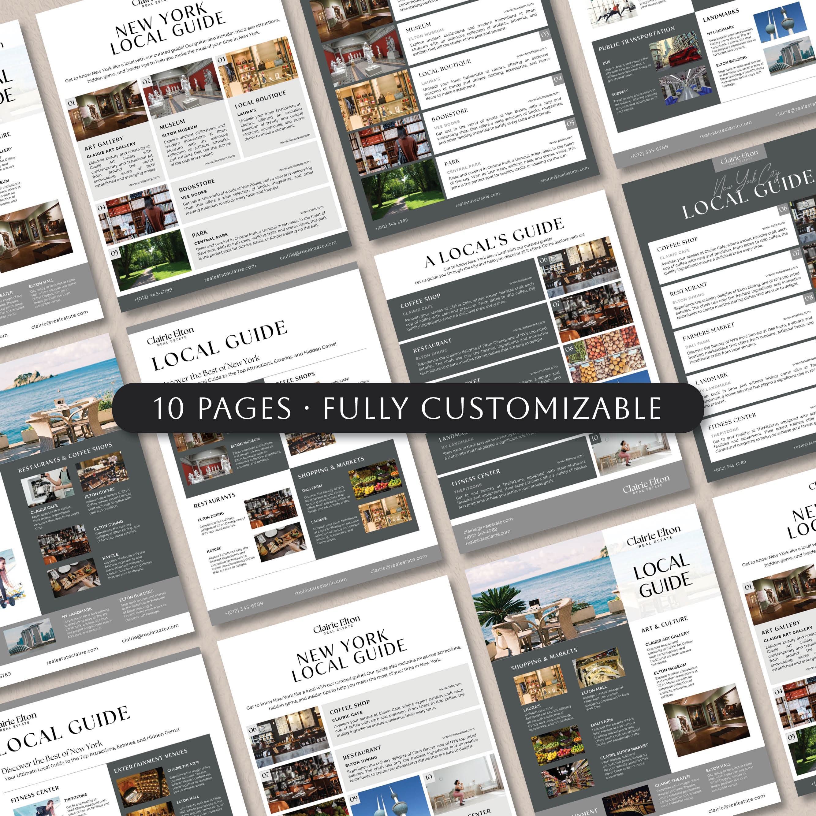 Local Guide Template Bundle, Real Estate Marketing Kit for Agents ...