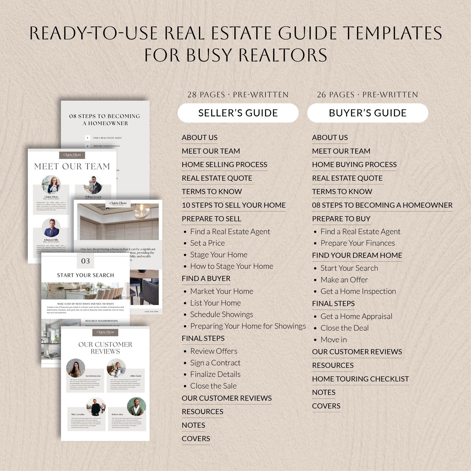 Printable Real Estate Guide Bundle Home Selling Buying - Etsy