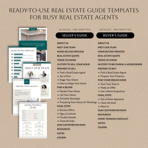 Real Estate Guide Template Bundle, Home Selling Buying Process, Buyer ...