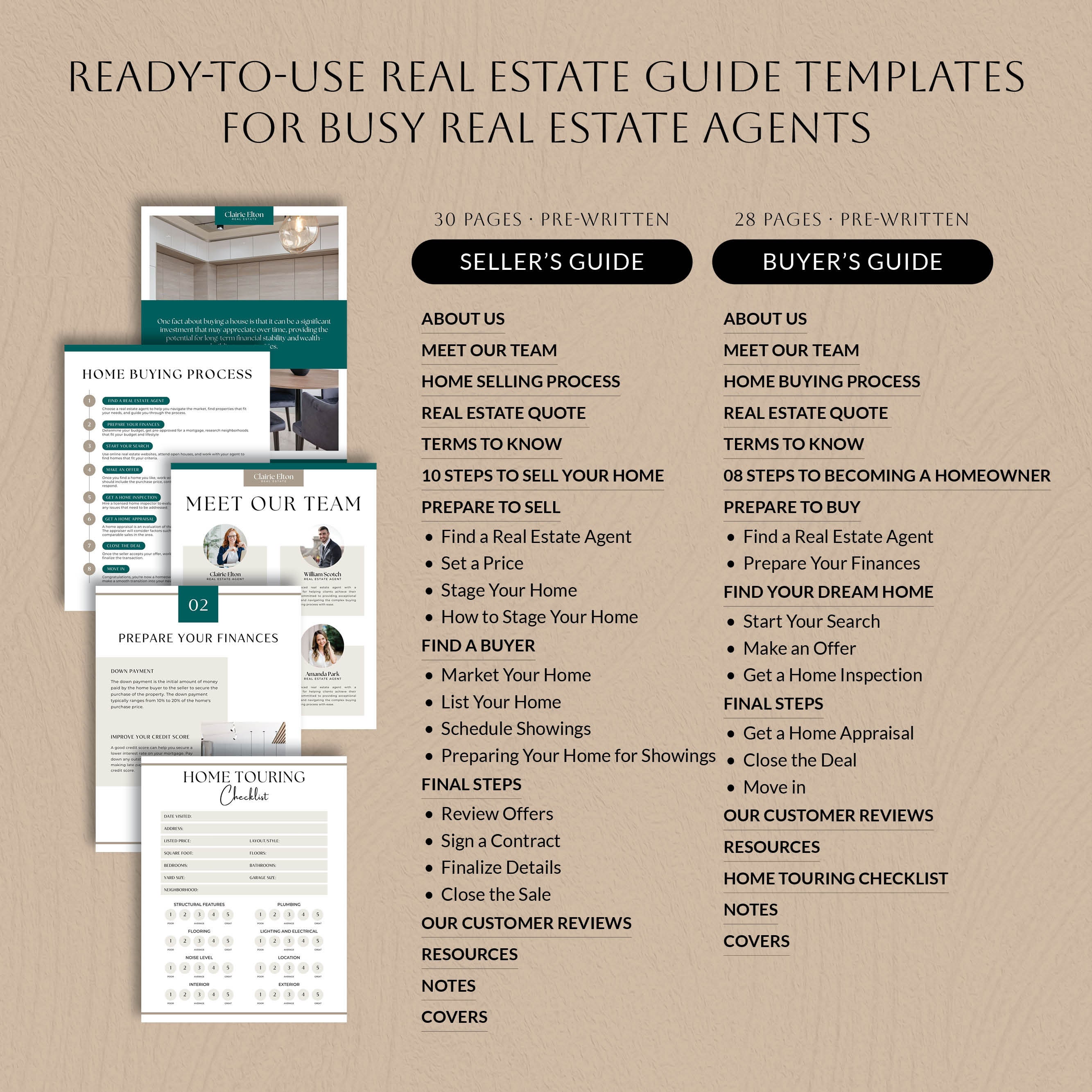 Real Estate Buyer and Seller Guide Bundle, Home Selling Buying Process ...