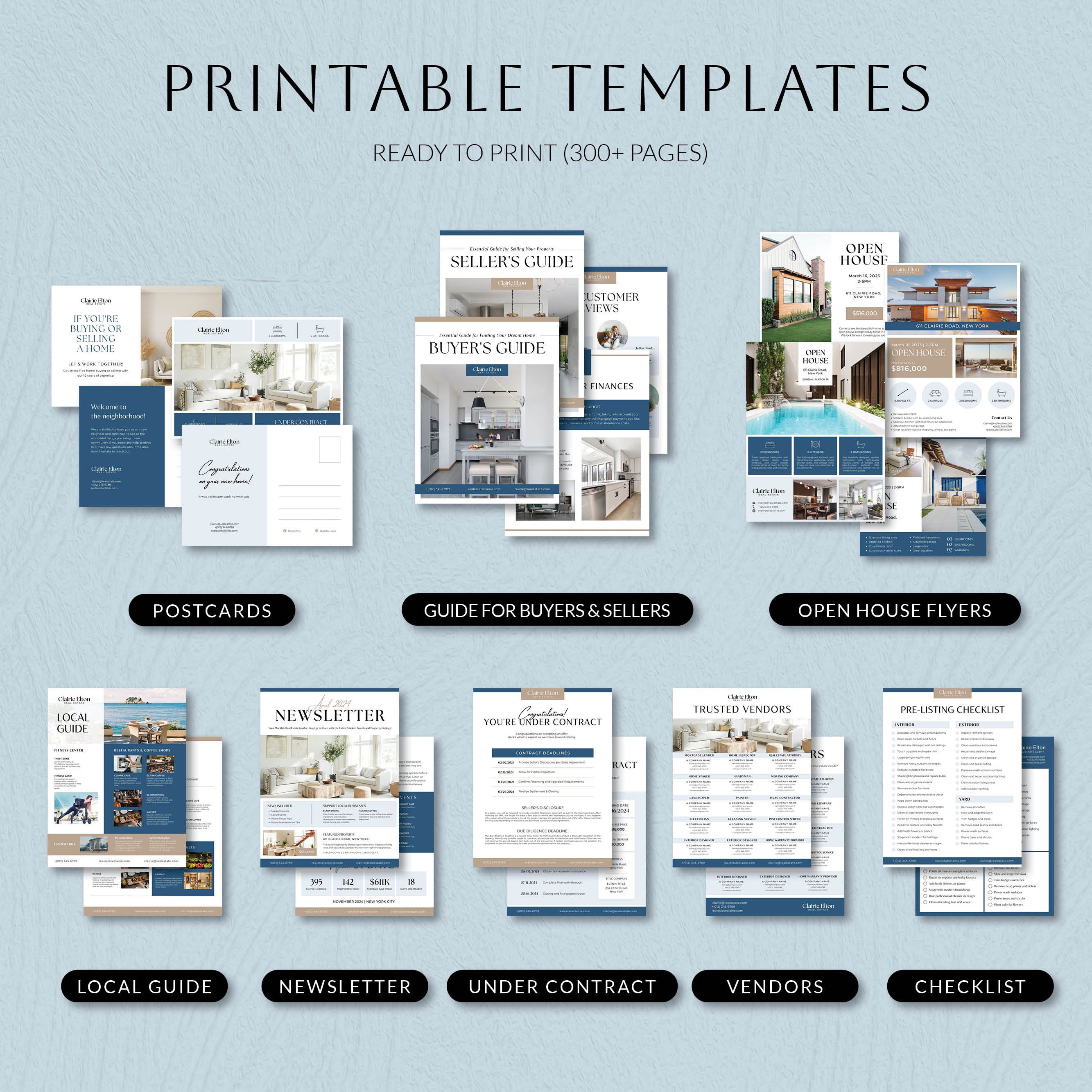 Real Estate Template Bundle Professional Realtor Branding - Etsy