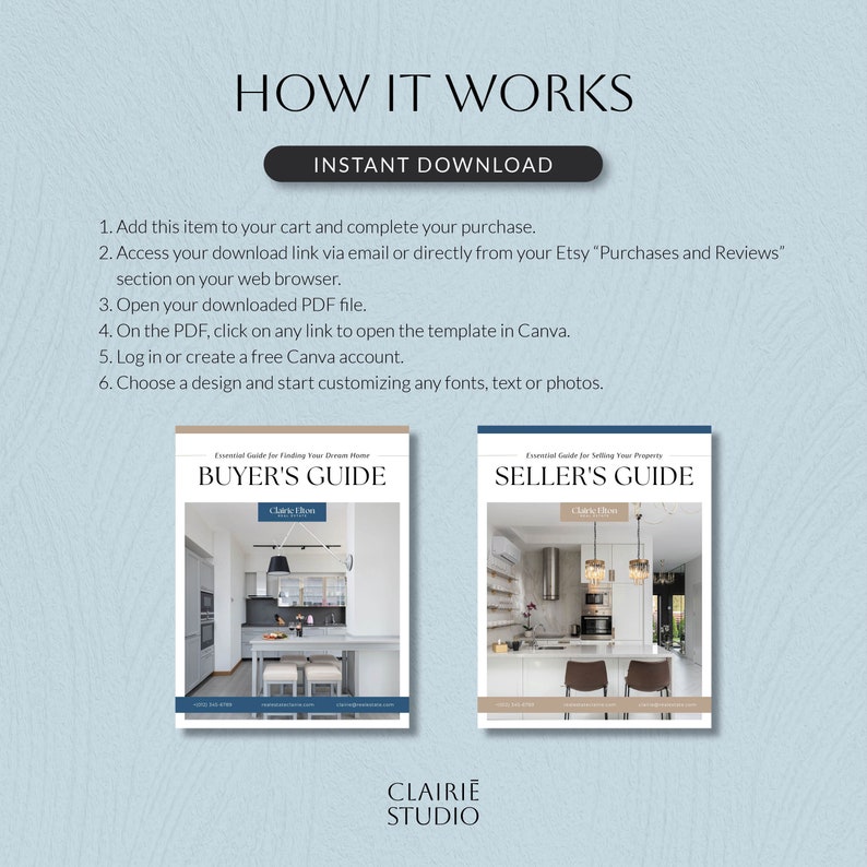 Printable Real Estate Guide Bundle, Home Selling Buying Process, Buyer ...