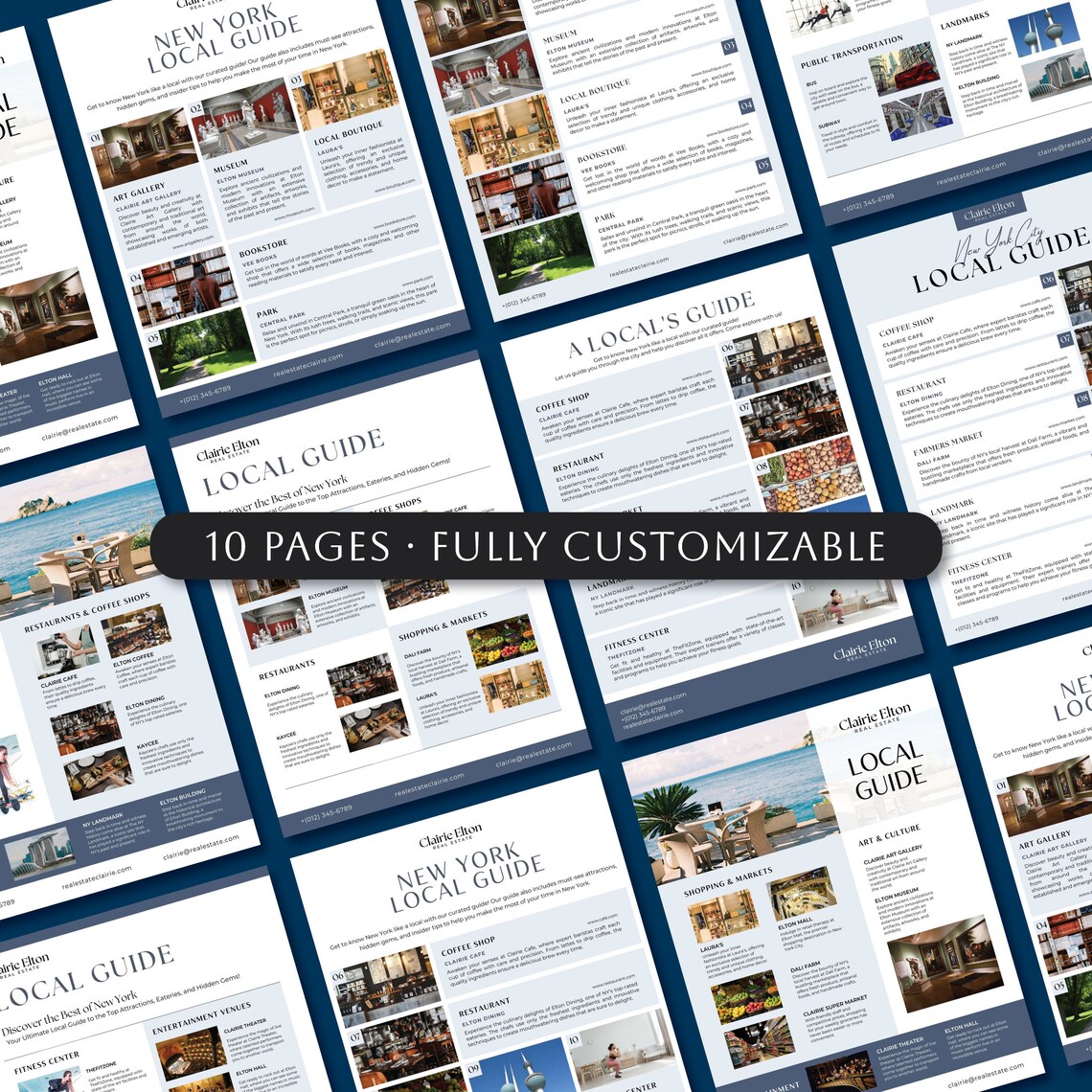 Real Estate Local Guide Template Bundle, Real Estate Marketing Kit ...
