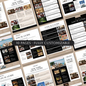 Luxury Real Estate Local Guide Template Bundle, Real Estate Agent ...