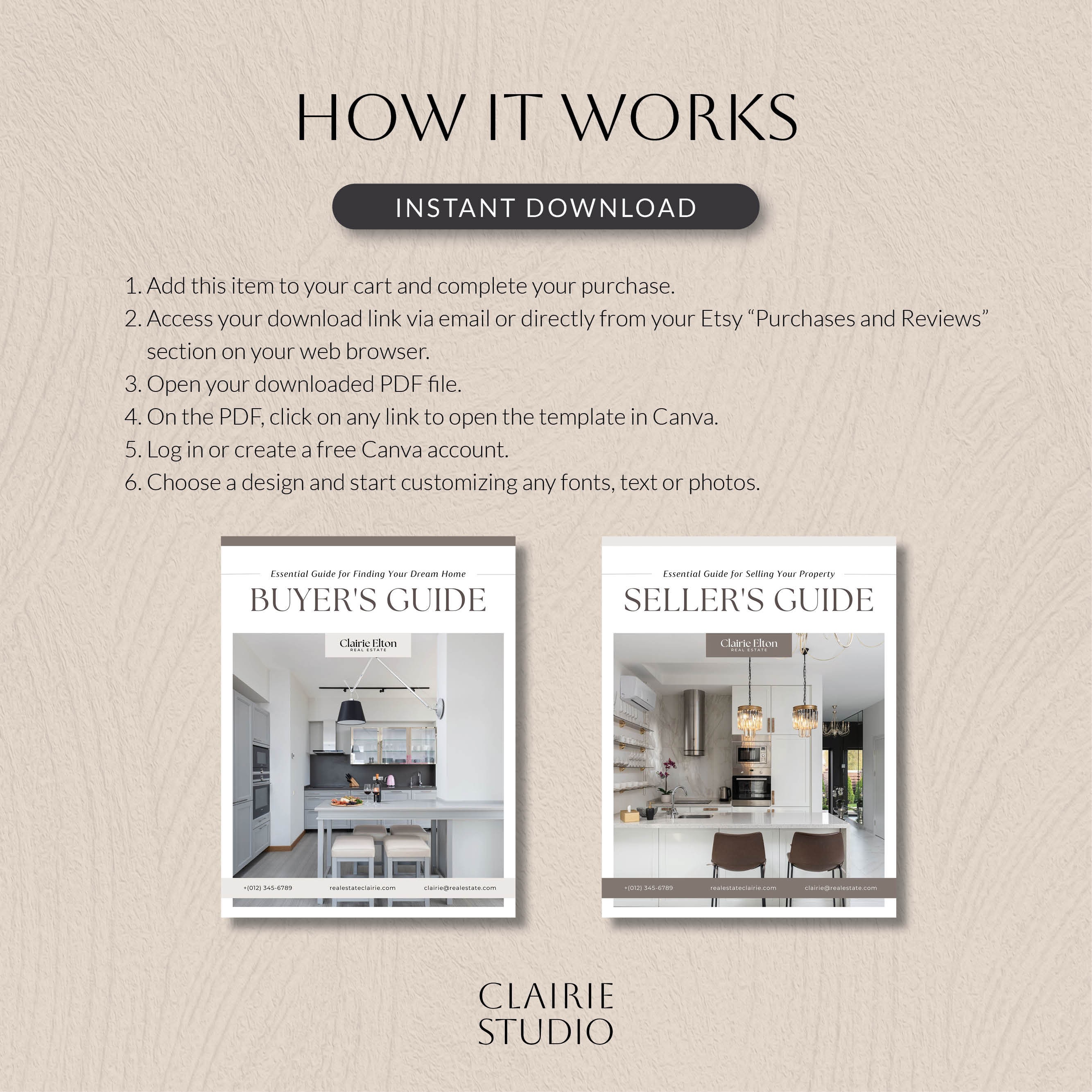 Printable Real Estate Guide Bundle, Home Selling Buying Process, Buyer ...