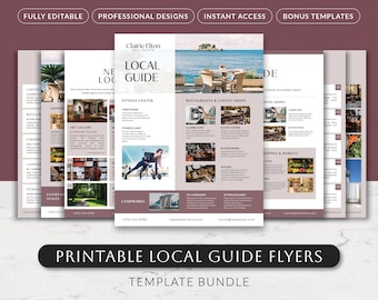 Real Estate Local Guide Template Bundle, Real Estate Marketing Kit ...