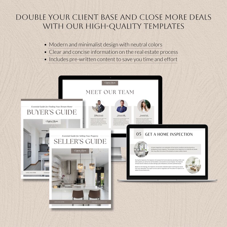 Printable Real Estate Guide Bundle, Home Selling Buying Process, Buyer and Seller Guide ...