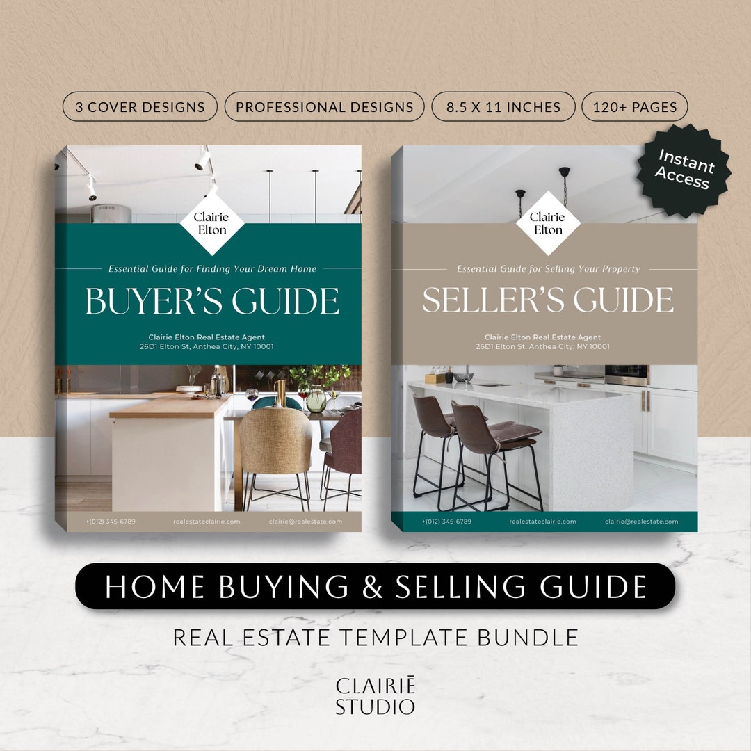 Real Estate Buyer and Seller Guide Bundle, Home Selling Buying Process ...