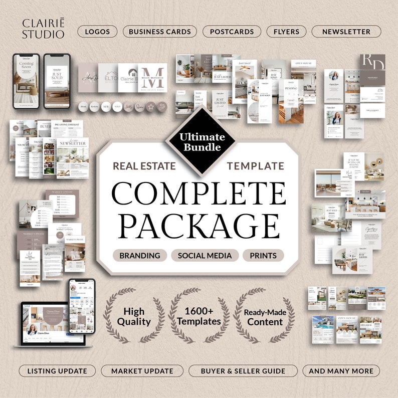 Real Estate Complete Package, Realtor Branding, Real Estate Agent ...