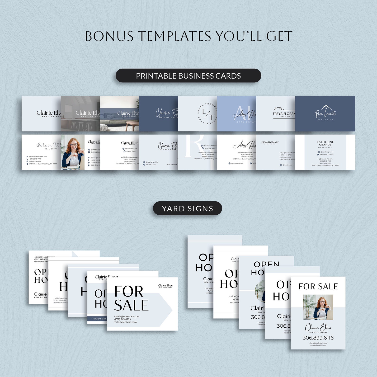 Printable Newsletter Template Bundle, Real Estate Marketing Kit ...