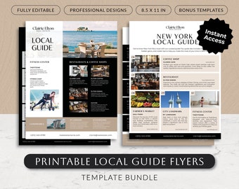 Printable Local Guide Template Bundle, Real Estate Marketing Kit ...