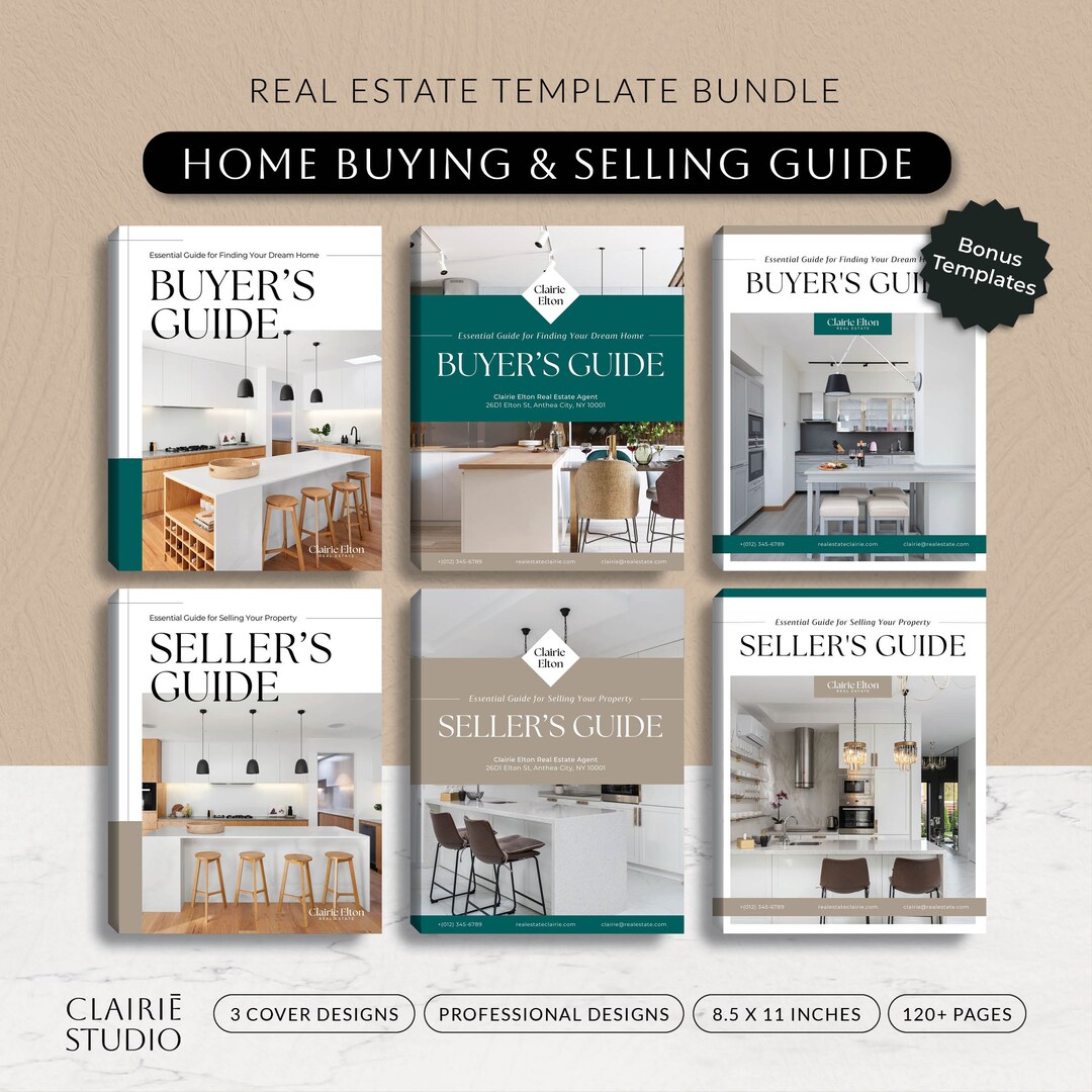 Real Estate Guide Template Bundle, Home Selling Buying Process, Buyer ...