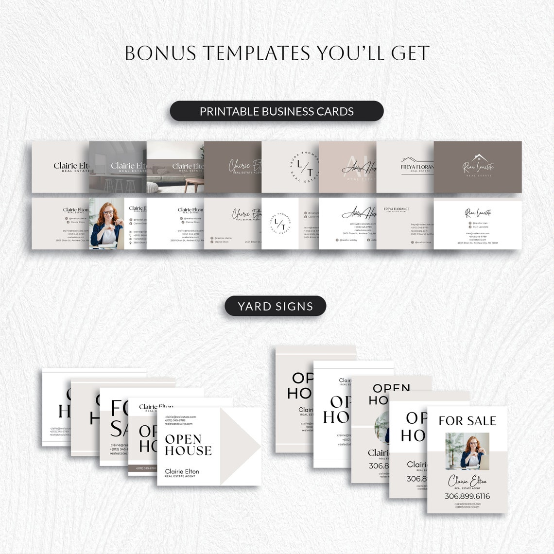 Printable Newsletter Template Bundle, Real Estate Marketing Kit ...