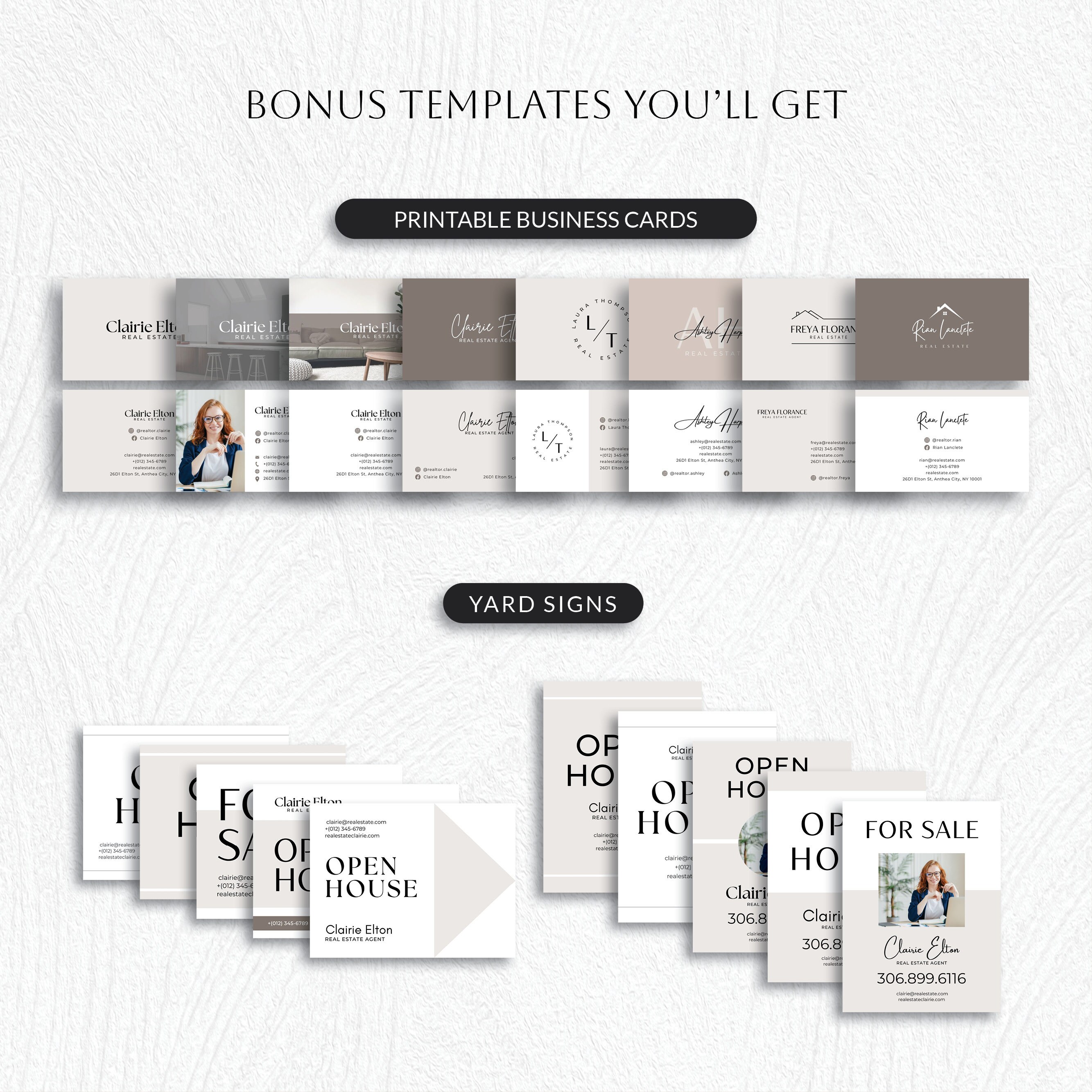 Printable Newsletter Template Bundle, Real Estate Marketing Kit ...