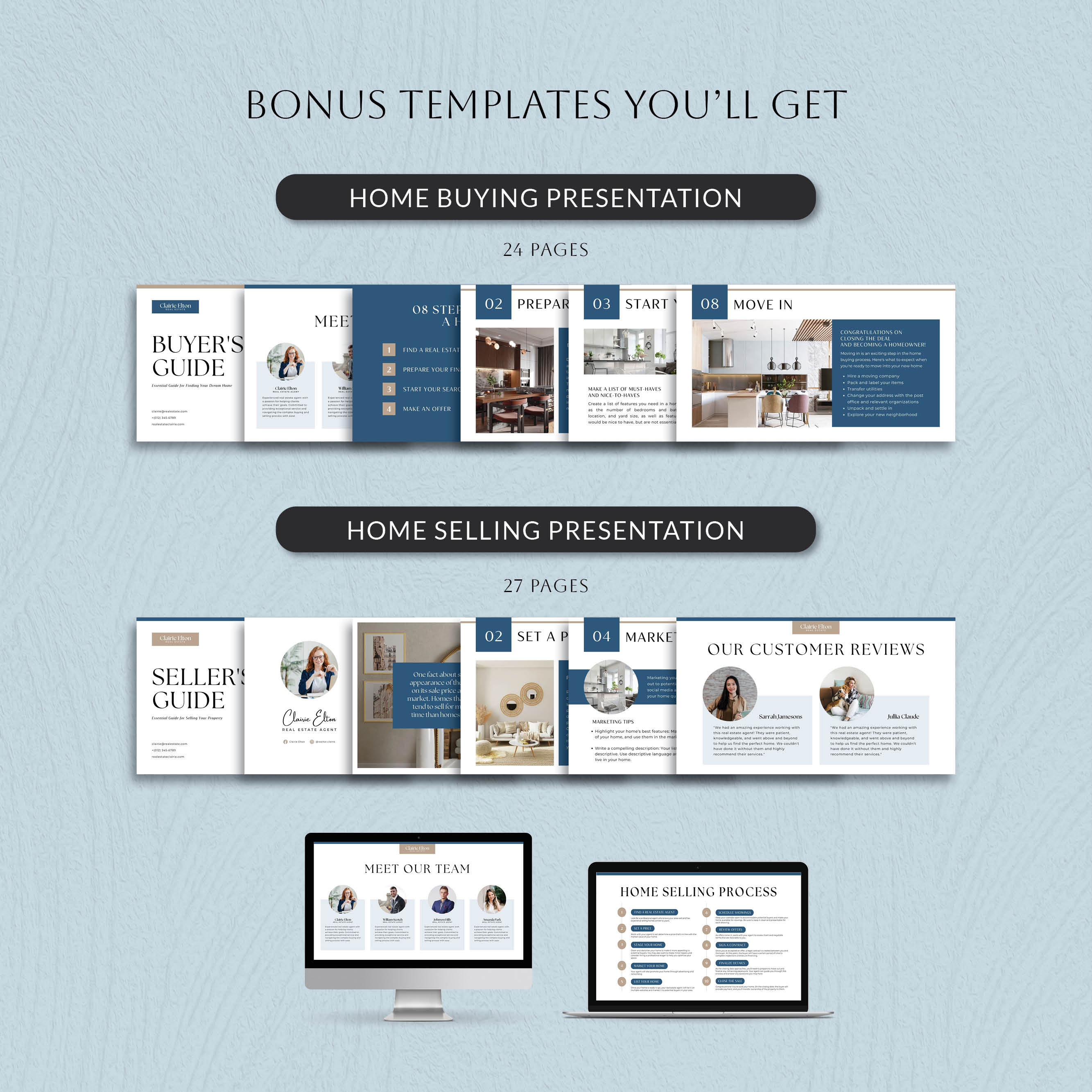 Printable Real Estate Guide Bundle, Home Selling Buying Process, Buyer ...