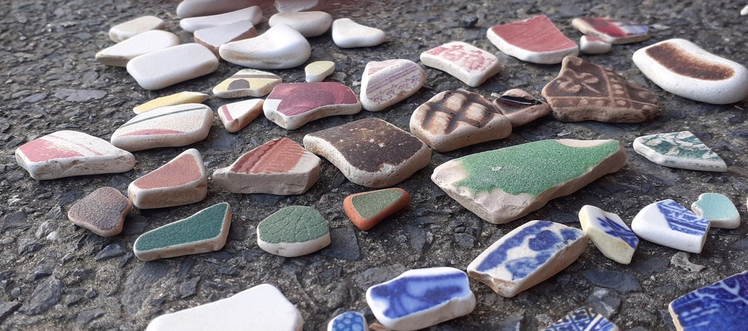 Beach Pottery Mix | Beach China Pieces - Etsy