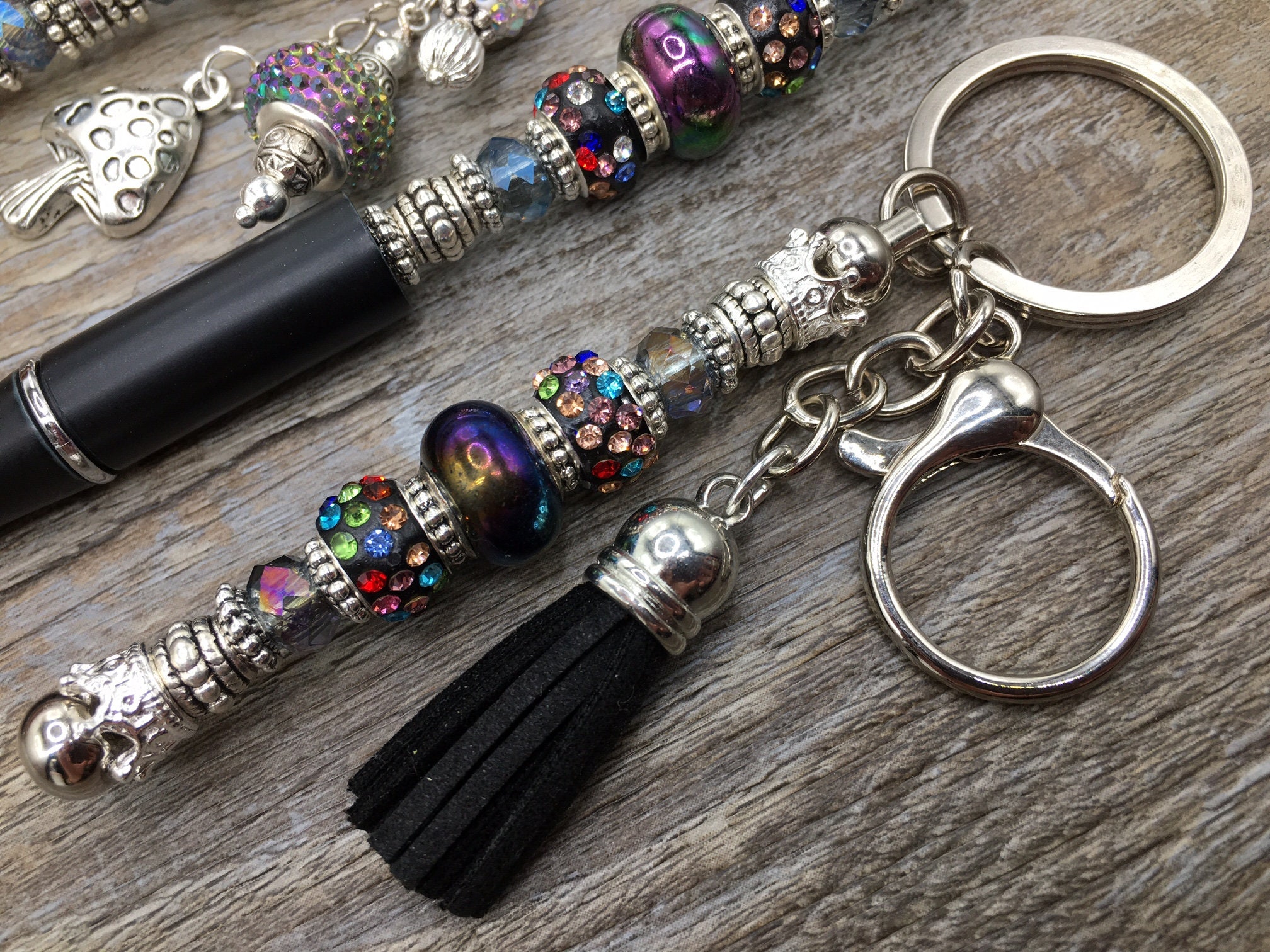 Royal - Luxury Beaded Designer Keychains #001 - Etsy