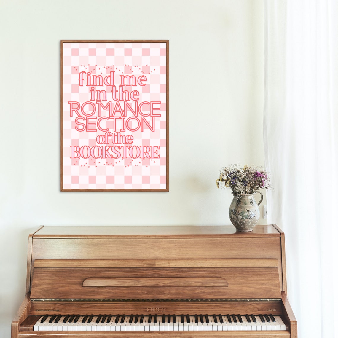 Bookstore Romance Section Poster Instant Download | Bookish Poster ...