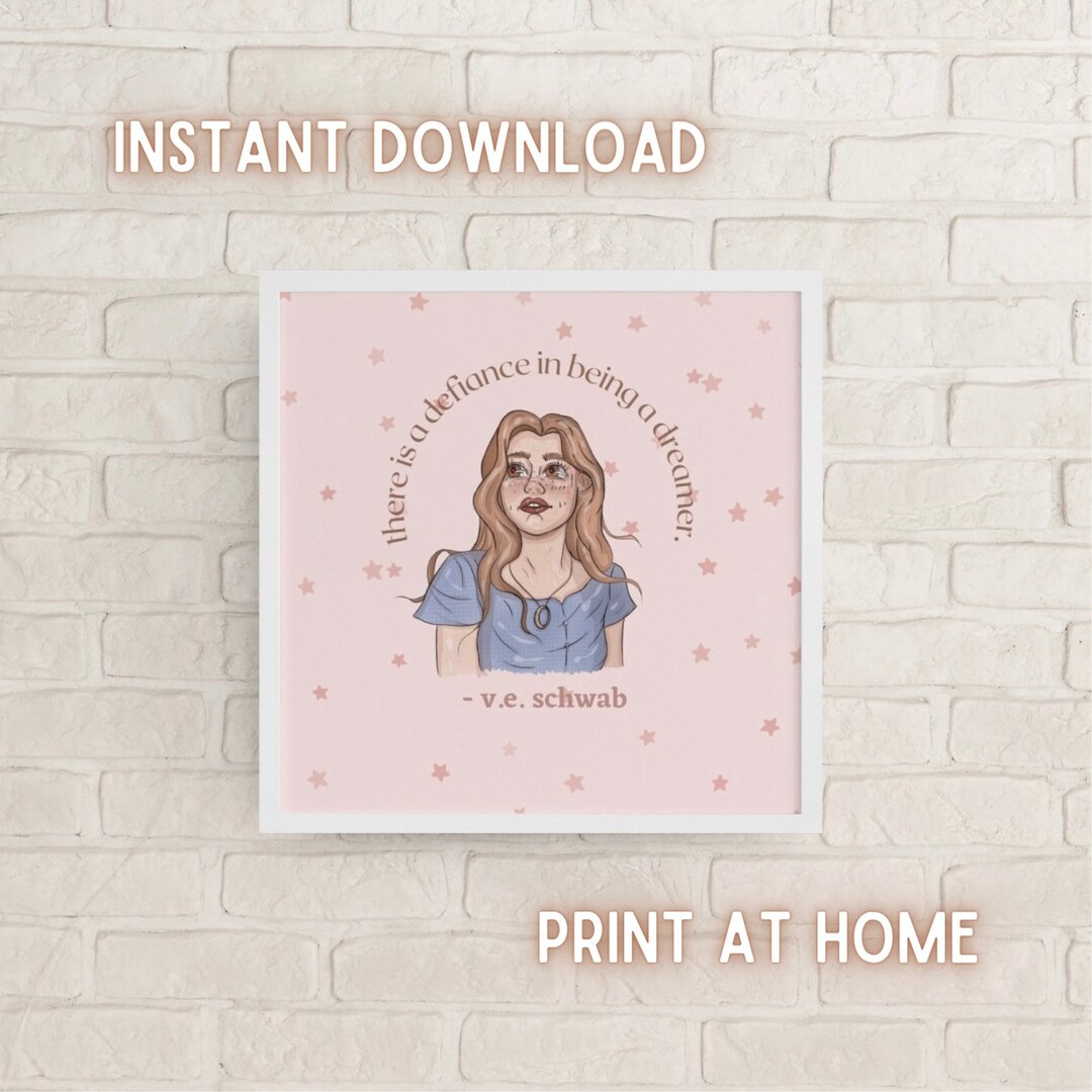 Addie Larue Quote Digital Bookish Art Print Instant Download | Book ...