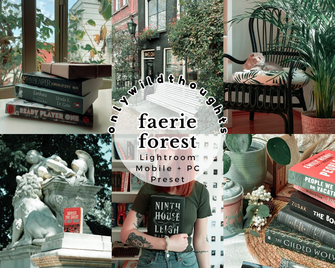 Faerie Forest Mobile + PC Lightroom Preset | Aesthetic Bookstagram ...