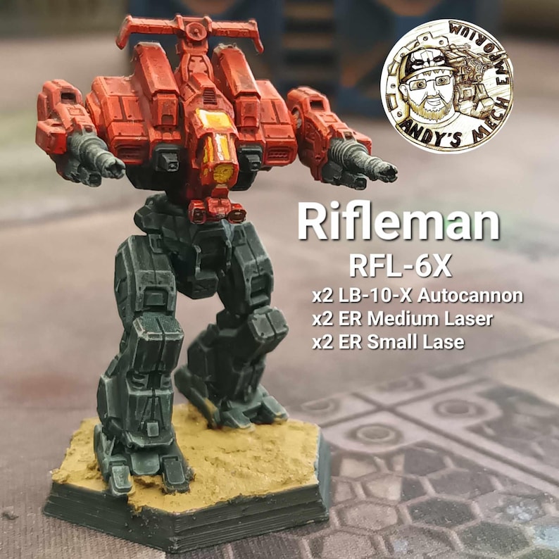 American Mecha Rifle Man - Etsy