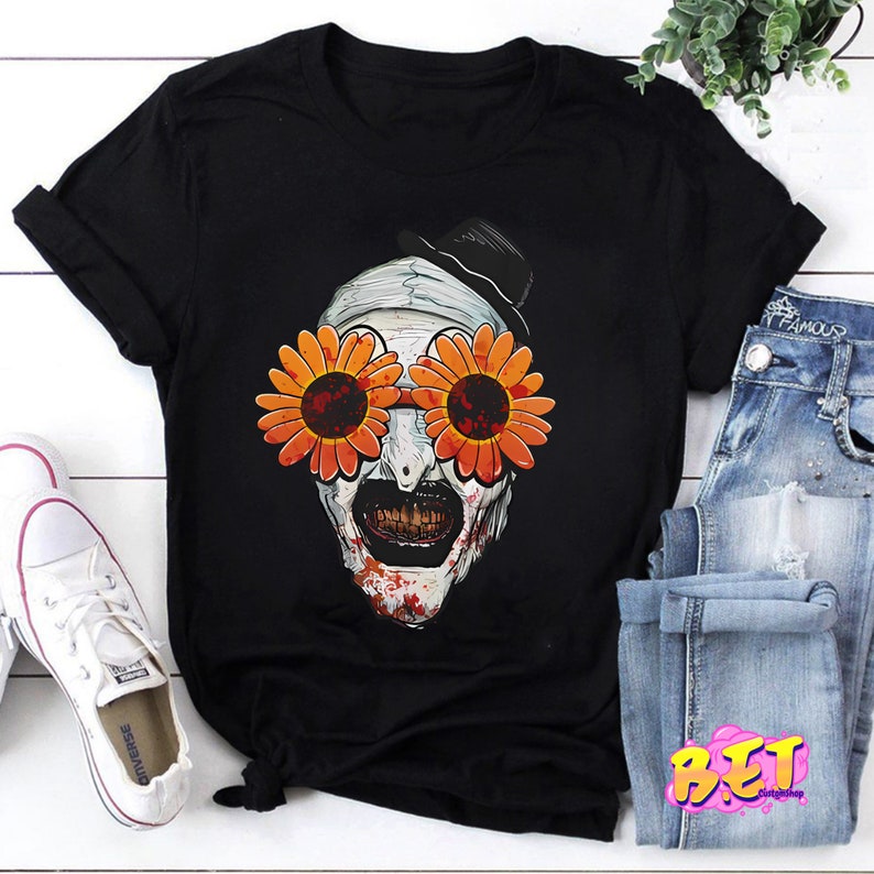 Art the Clown Terrifier 2 Sunflower Sunglasses Classic T-shirt, Art the ...
