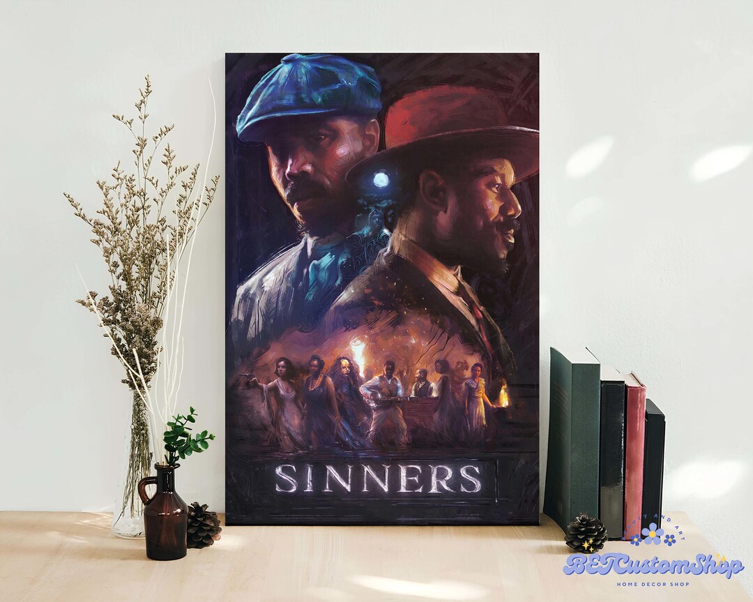 Sinners Framed Canvas, Dancing With Devil Aesthetic Movie Framed Canvas ...