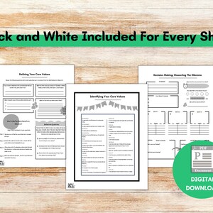 Decision Making Worksheet for Kids, Helping Kids to Develop Core Values ...