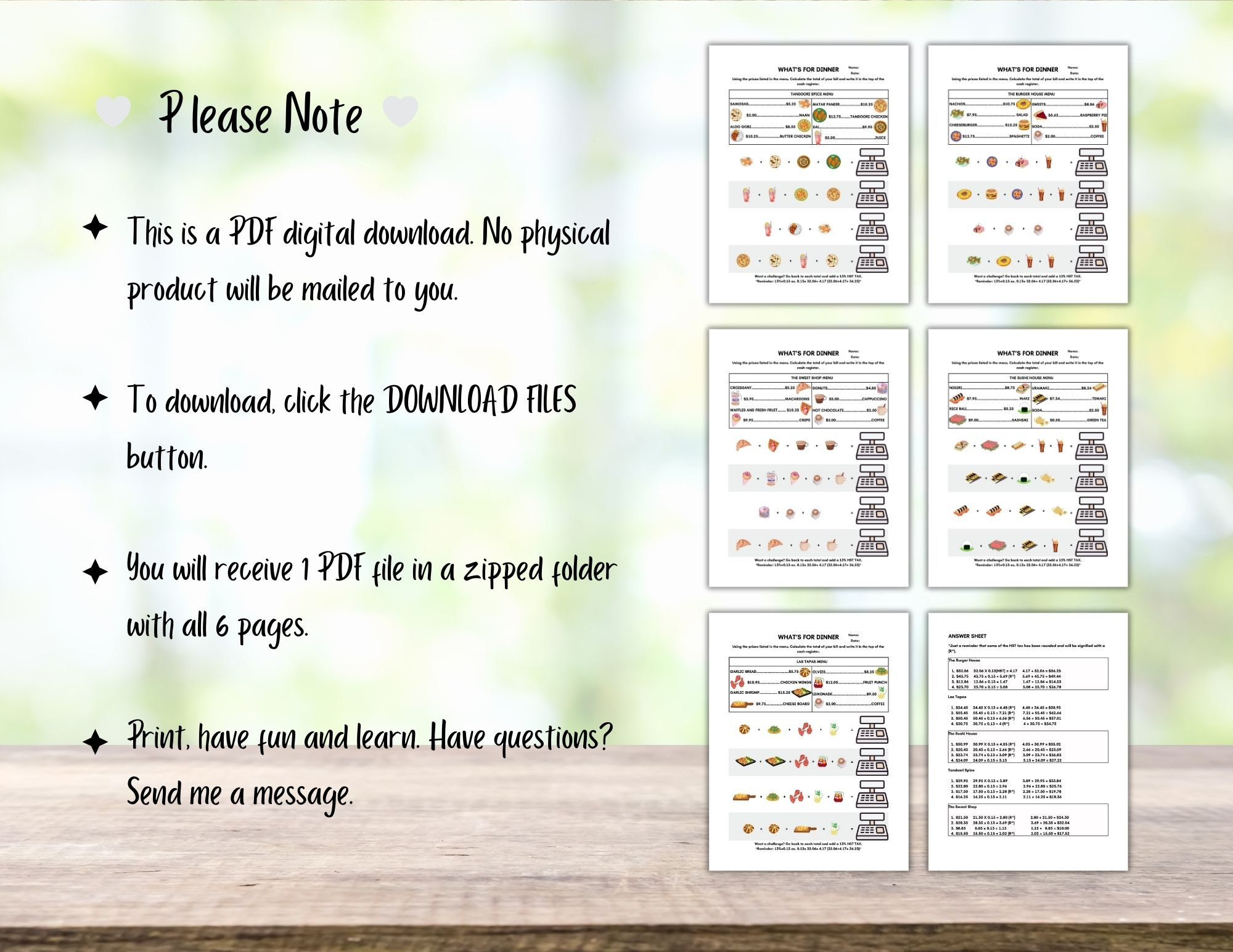 Kids Printable Money Activities for Financial Literacy - Etsy
