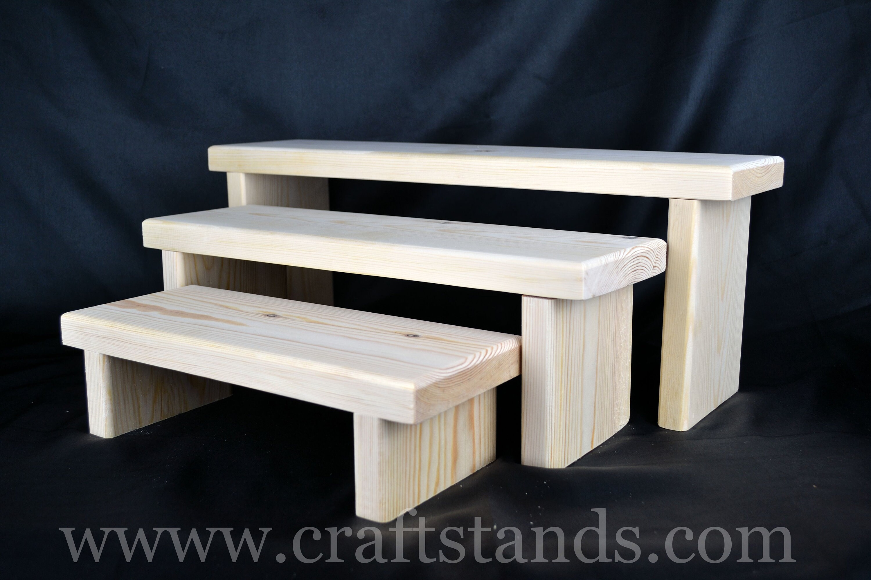 3 Tier Elemental Portable Tabletop Riser Craft Fair Display Stand ...