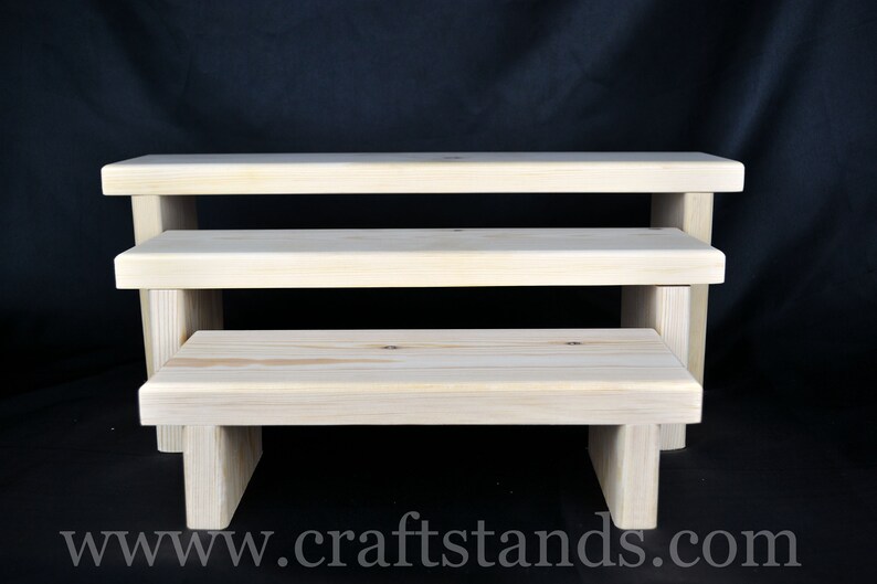 3 Tier Elemental Portable Tabletop Riser Craft Fair Display Stand. - Etsy