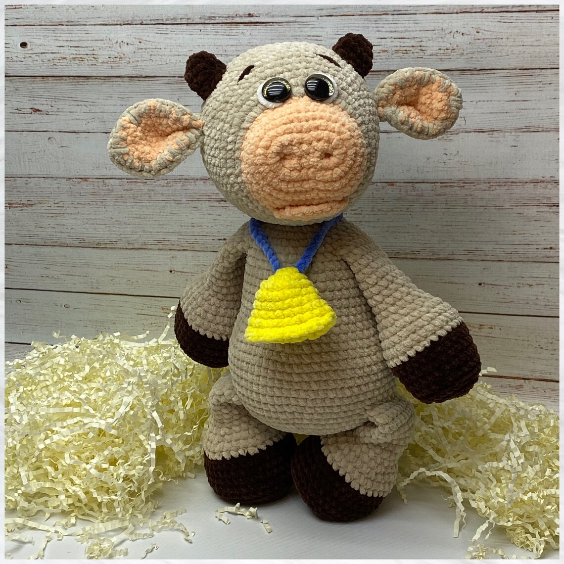 Crochet Pattern Cow Bull. AMIGURUMI Cow Plush Pattern. Crochet Tutorial ...