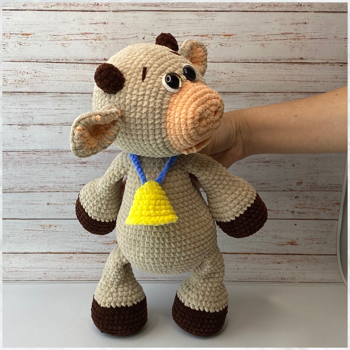 Crochet Pattern Cow Bull. AMIGURUMI Cow Plush Pattern. Crochet Tutorial ...