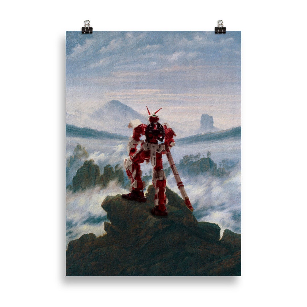 Gundam Red Astray Poster Digital Painting - Etsy