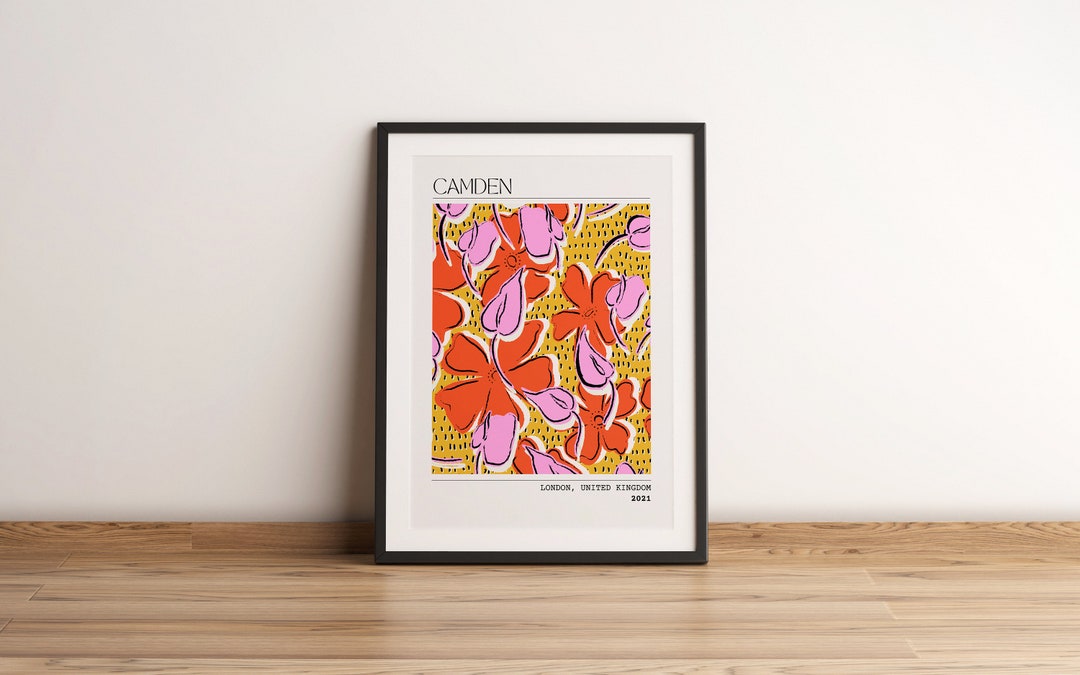 Camden Market Poster Flower Market Poster Camden Poster - Etsy