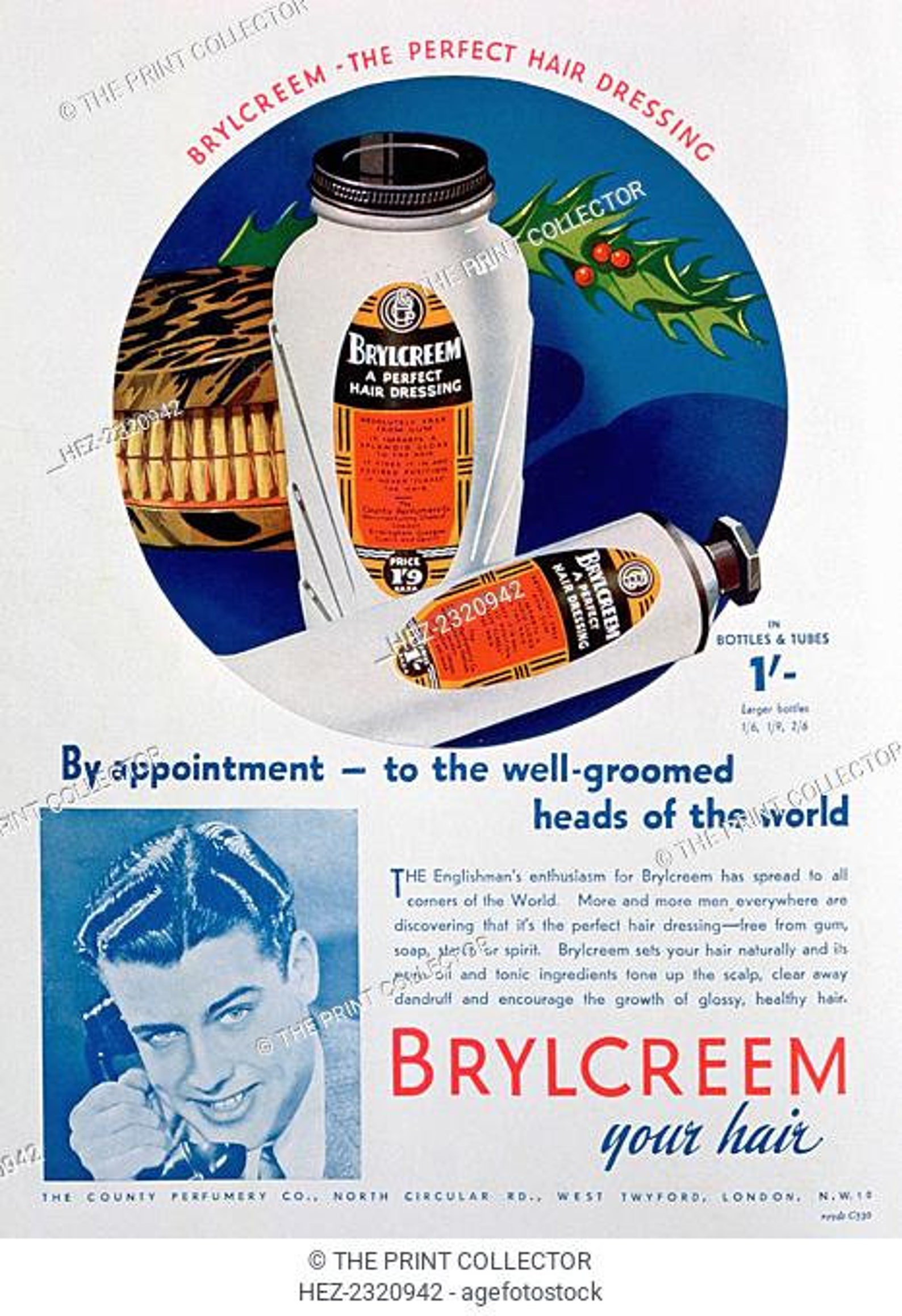 Set of 2 Vintage Brylcreem Bottles - Etsy