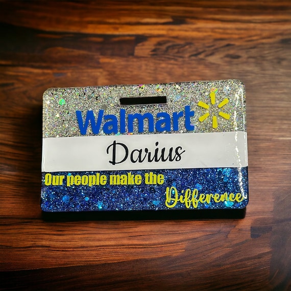Walmart Name Tag Walmart Name Badge Etsy UK