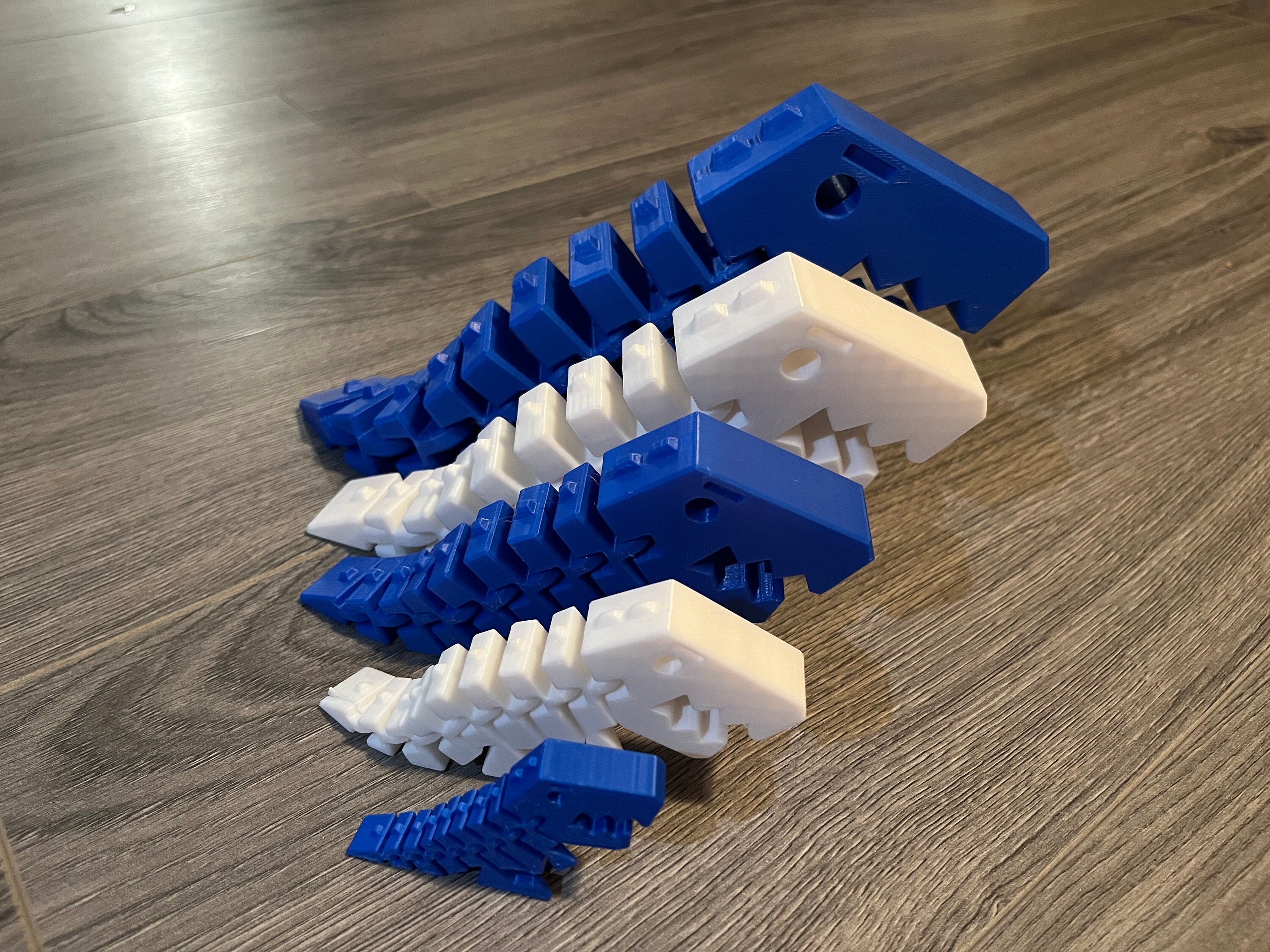 3D Printed FLEXI REX, Fidget Toy, Fun and Stress Reliving, Flexi Rexi ...