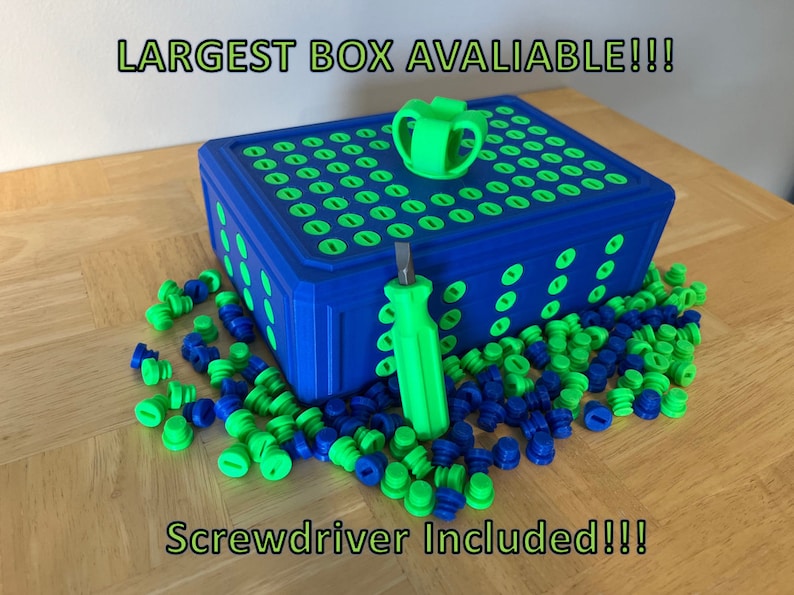 LARGEST Extremely Annoying Gift Box 3D Printed screwdriver Included - Etsy