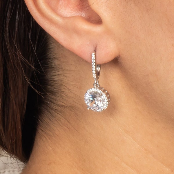 Fake Diamond Earrings - Etsy