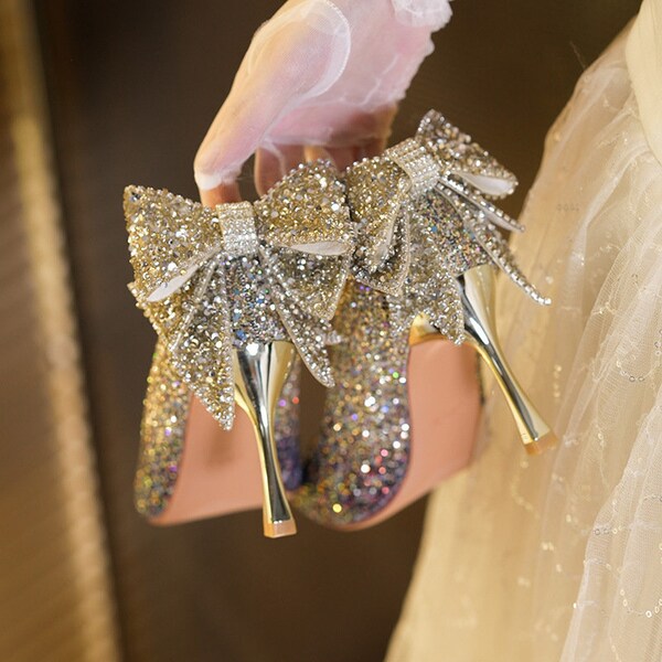 Sparkly Bridal Shoes - Etsy