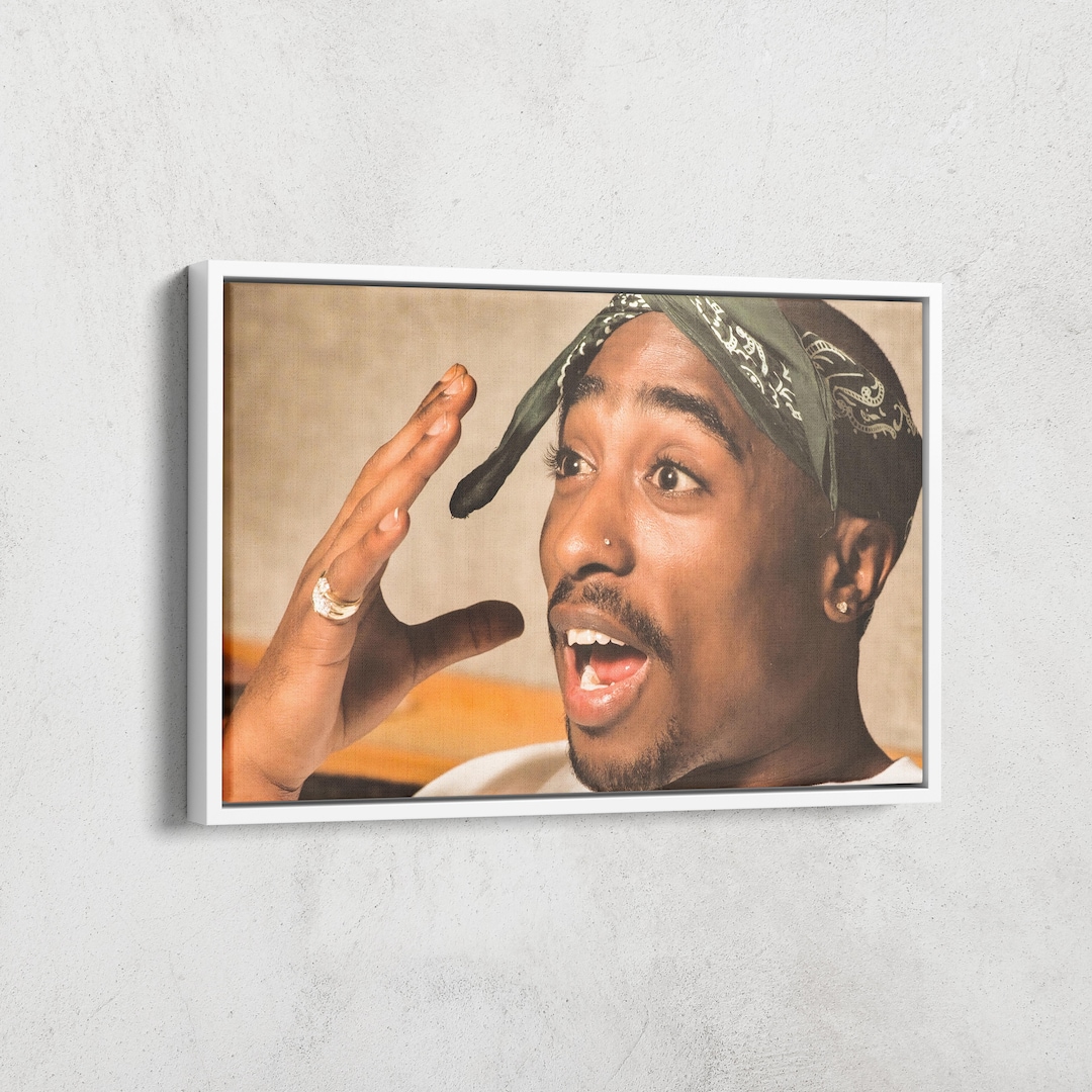 Tupac Shakur Canvas Wall Art Famous Rapper People Canvas Tupac Shakur ...