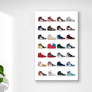 Air Jordan Canvas Sneakers Canvas Prints Art Jordan Canvas Art Sport ...