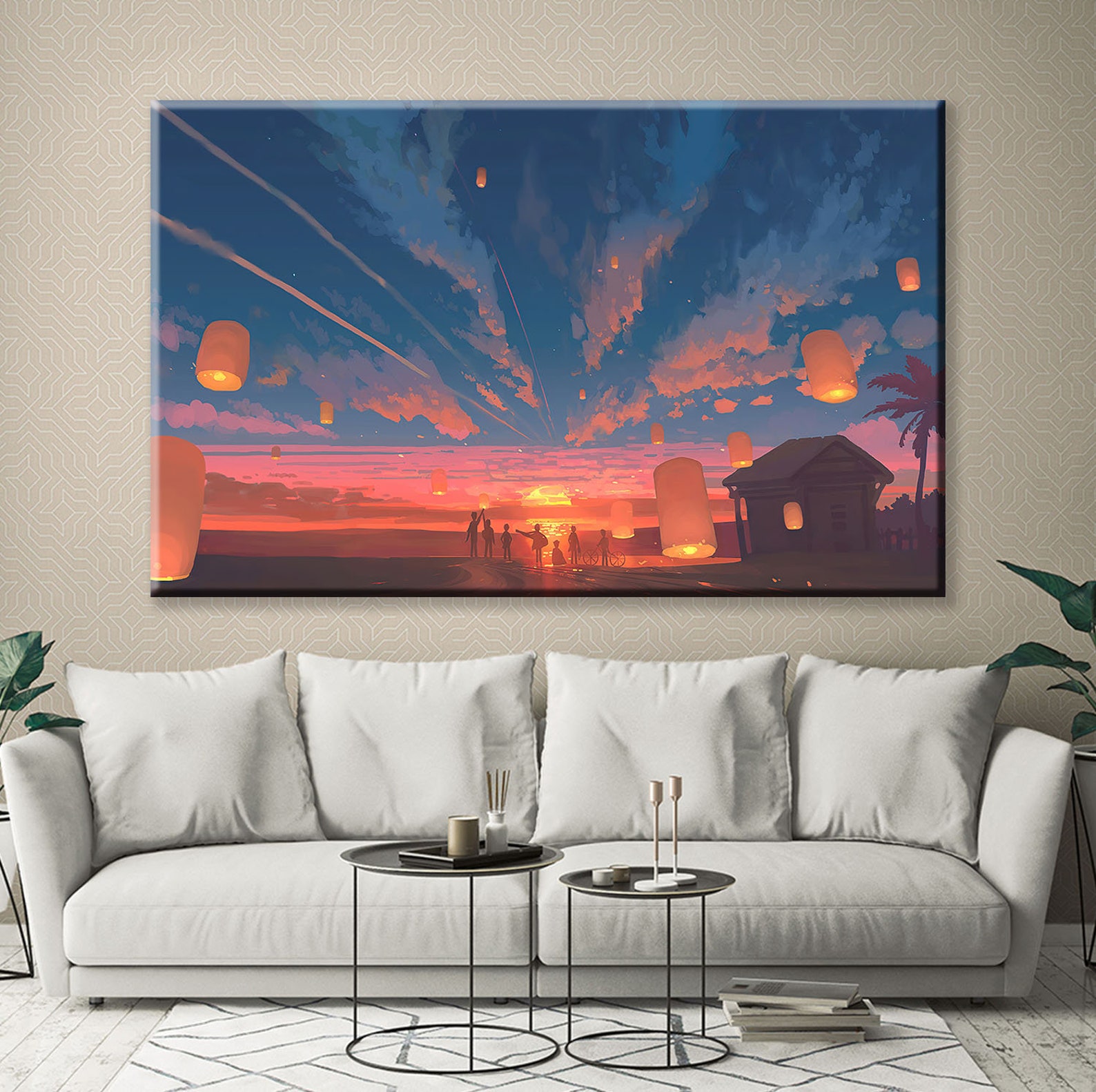 Lo-fi Style Canvas lo-fi Sky Canvas Lofi Art Lo-fi Anime - Etsy