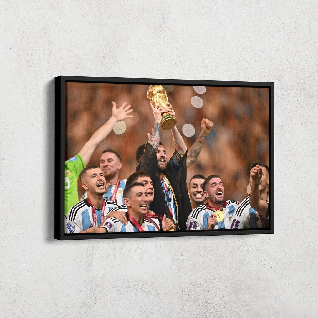 2022 World Cup Champion Argentina Canvas Messi and Friends Championship ...