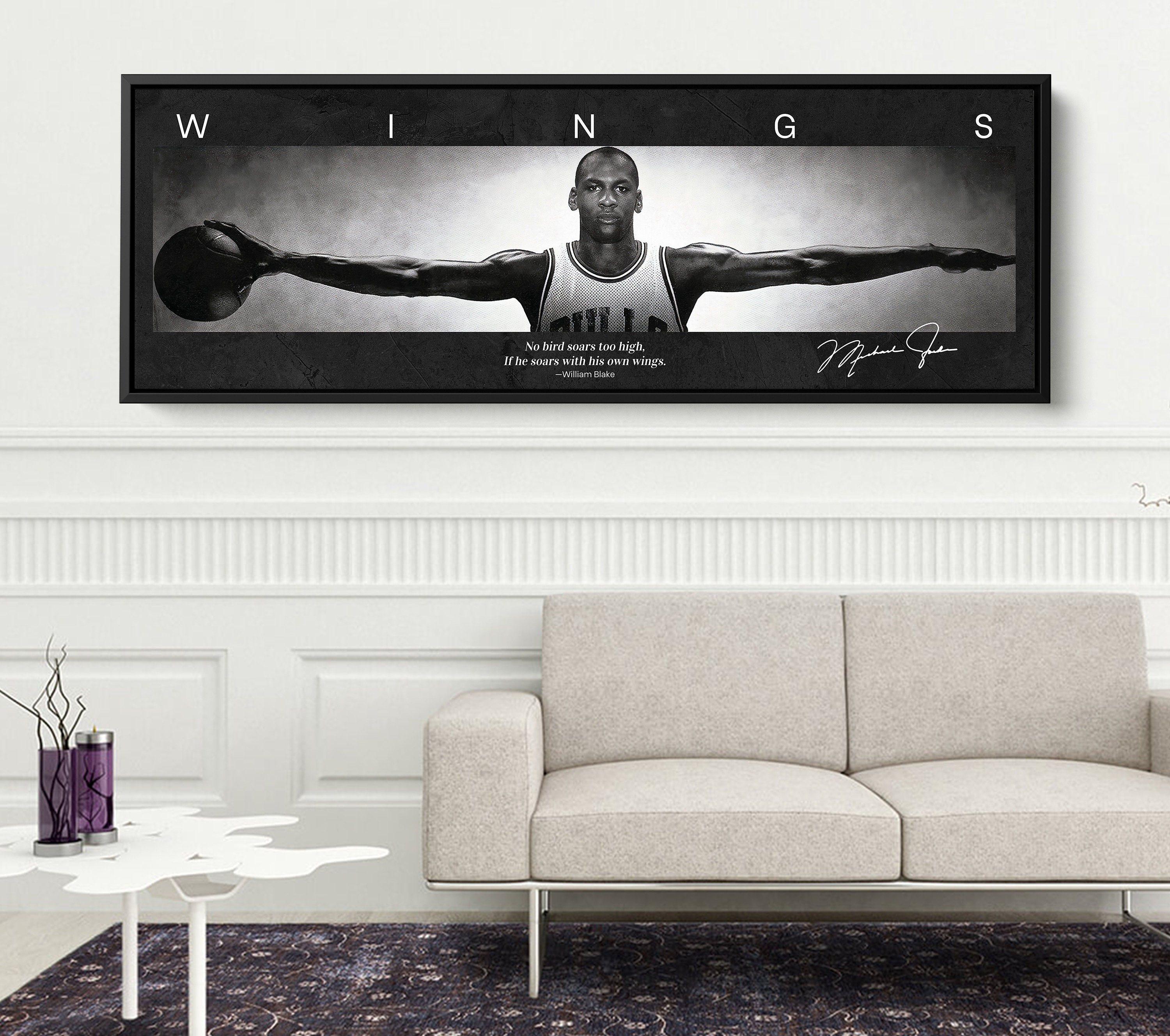 Michael Jordan Wings Framed Poster