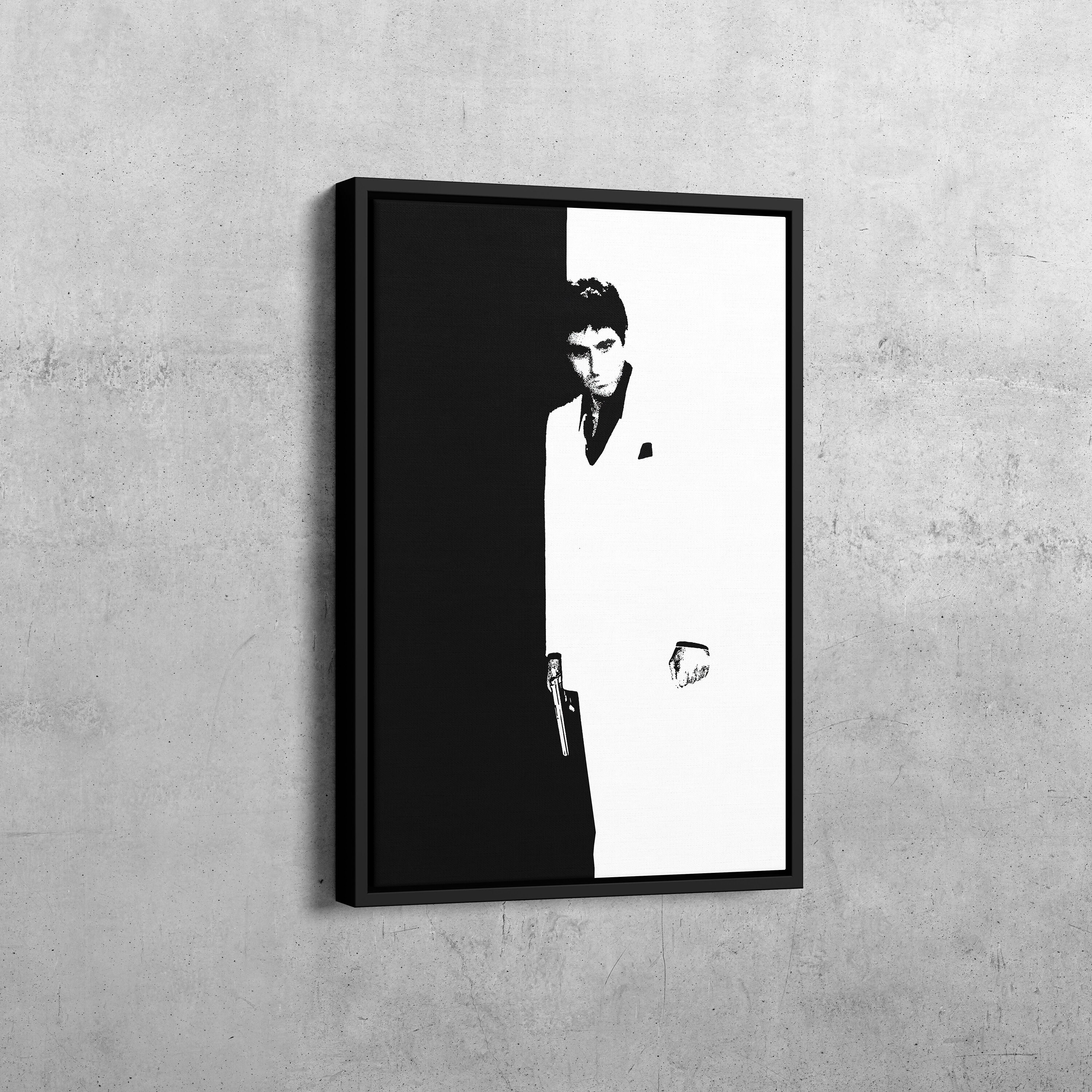 Scarface Poster Black And White
