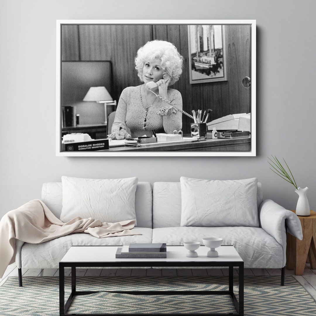 Dolly Parton Canvas Wall Art Black & White Country Music Star Canvas ...