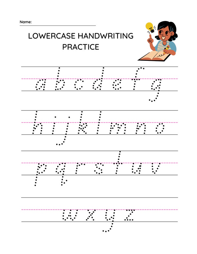 Fun Handwriting Practice Packet for Children / Kids - Etsy
